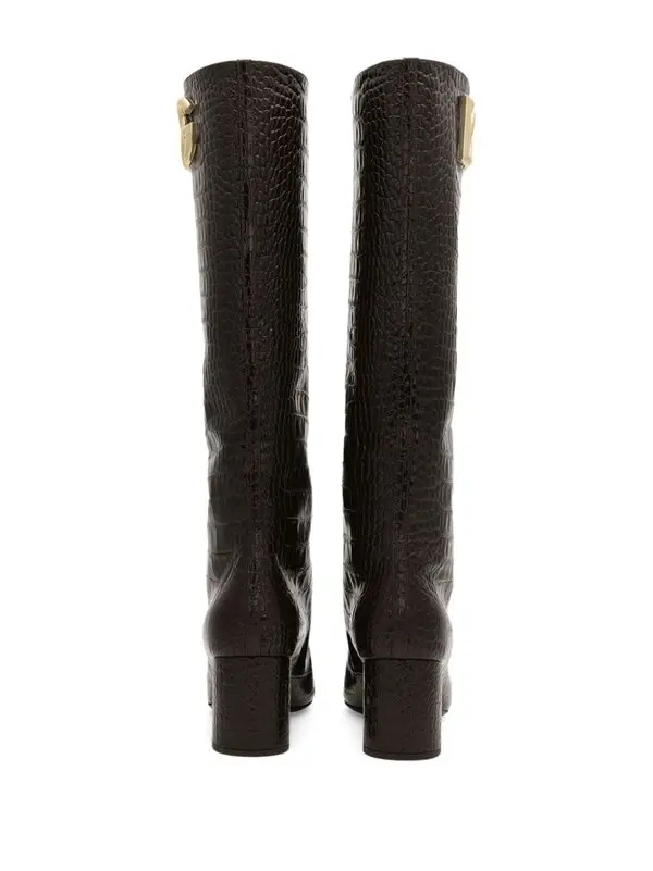 Dolce & Gabbana 60mm Logo-plaque Leather Boots