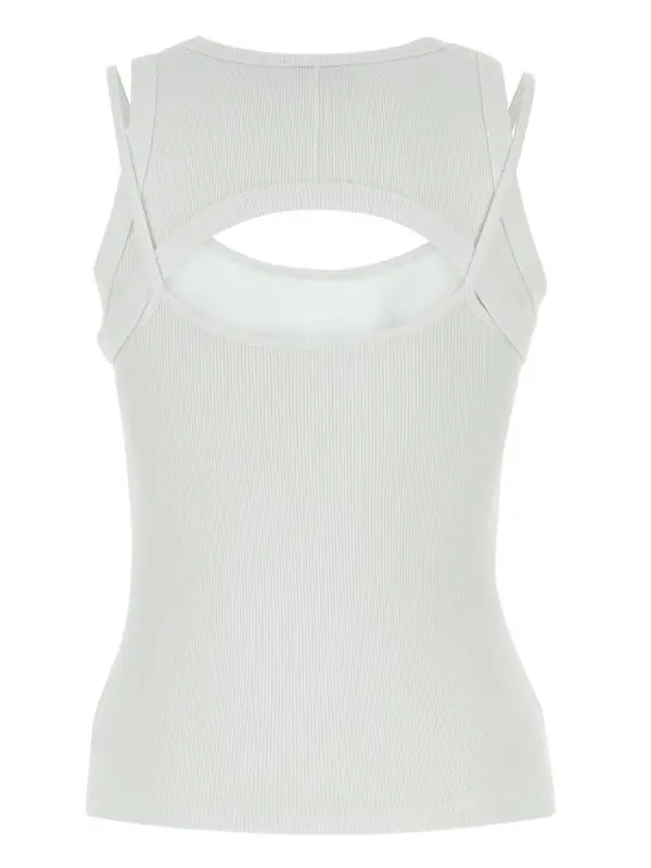 Off-White Logo-print Cut-out Tank Top