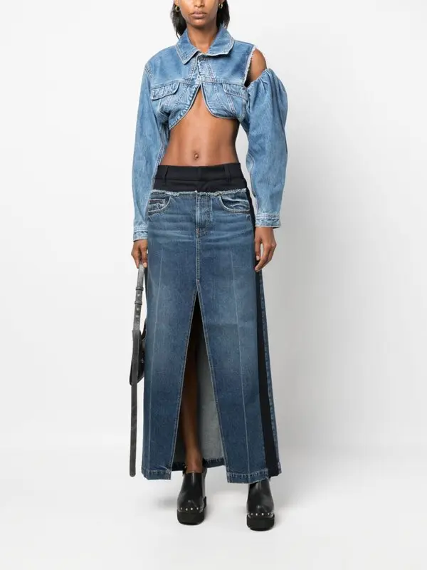 Stella McCartney Panelled Denim Maxi Skirt