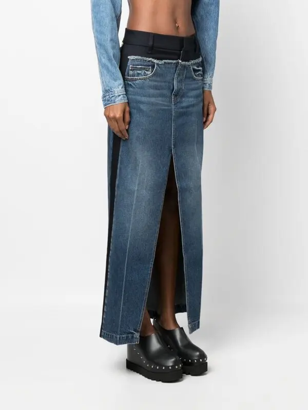 Stella McCartney Panelled Denim Maxi Skirt