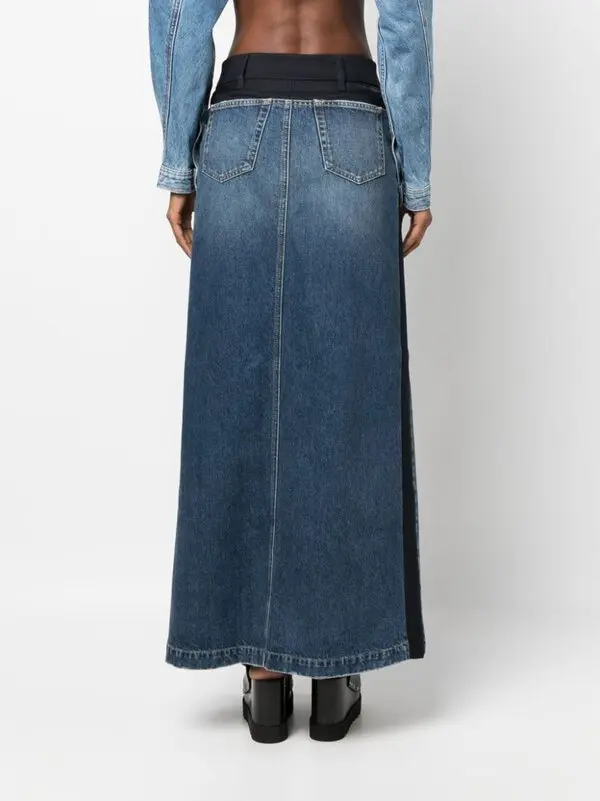 Stella McCartney Panelled Denim Maxi Skirt