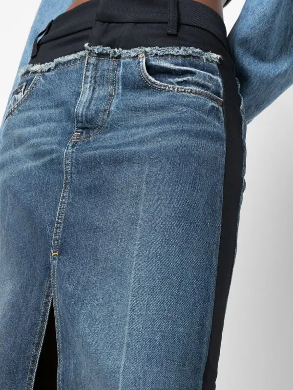 Stella McCartney Panelled Denim Maxi Skirt
