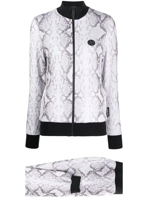PLEIN SPORT Piton-print Tracksuit Set