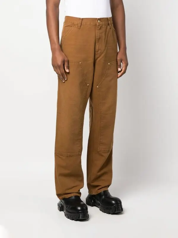 Carhartt Work In Progress Double Knee Straight-leg Trousers - Brown