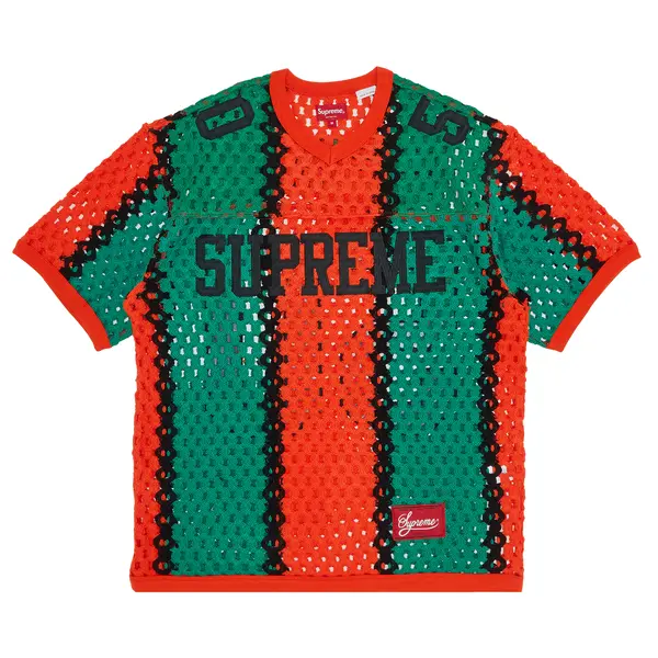 Supreme Crochet Football Jersey - Orange