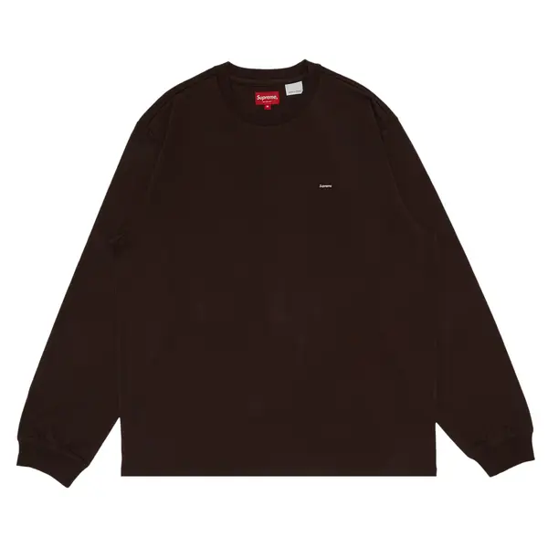 Supreme Small Box Long-sleeve Tee 'dark - Brown