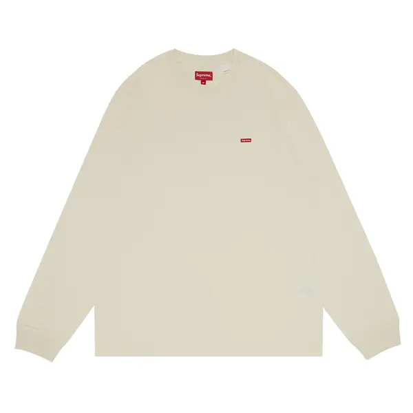 Supreme Small Box Long-sleeve Tee 'natural - Cream