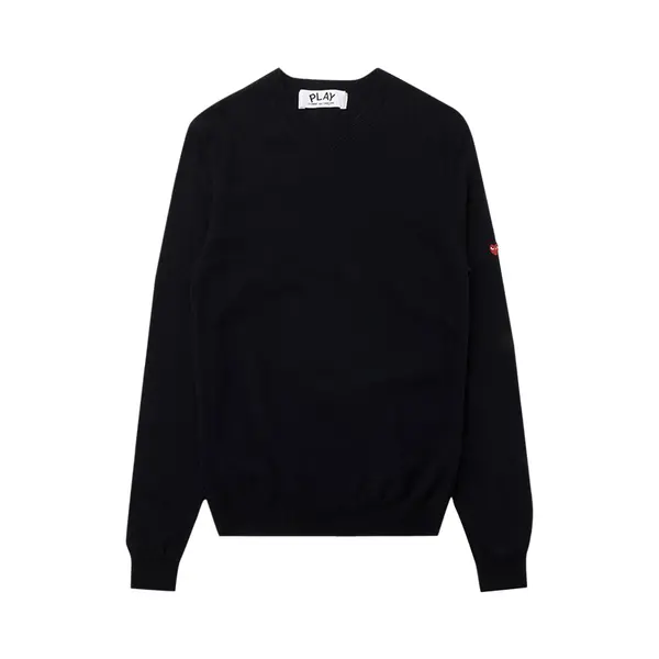 Play Comme Des Garcon Small Heart Sweater - Blue