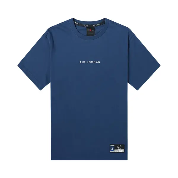 JORDAN X Fragment T-shirt 'navy/sport Royal/white - Blue