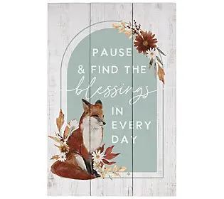 SINCERE SURROUNDINGS 16' Pause Find Blessings R Stic Pallet - One-color