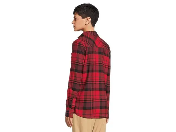 Columbia Calico Basin Flannel Long Sleeve Shirt - Red