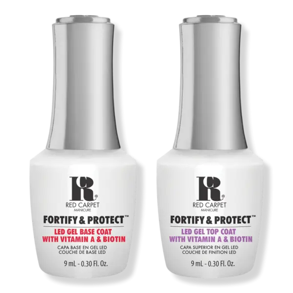RED CARPET MANICURE Fortify & Protect Base Coat + Top Coat Duo - One-color