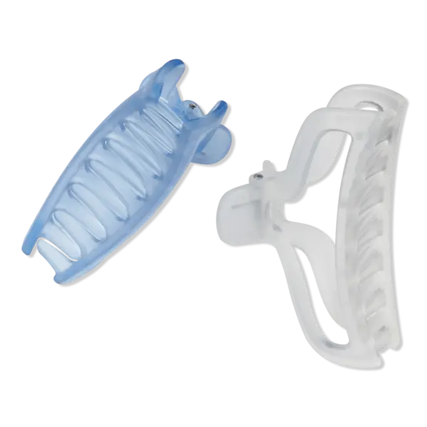SCUNCI Translucent Claw Clips 2pk - One-color