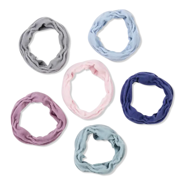 SCUNCI Fabric Ponytail Holders - One-color