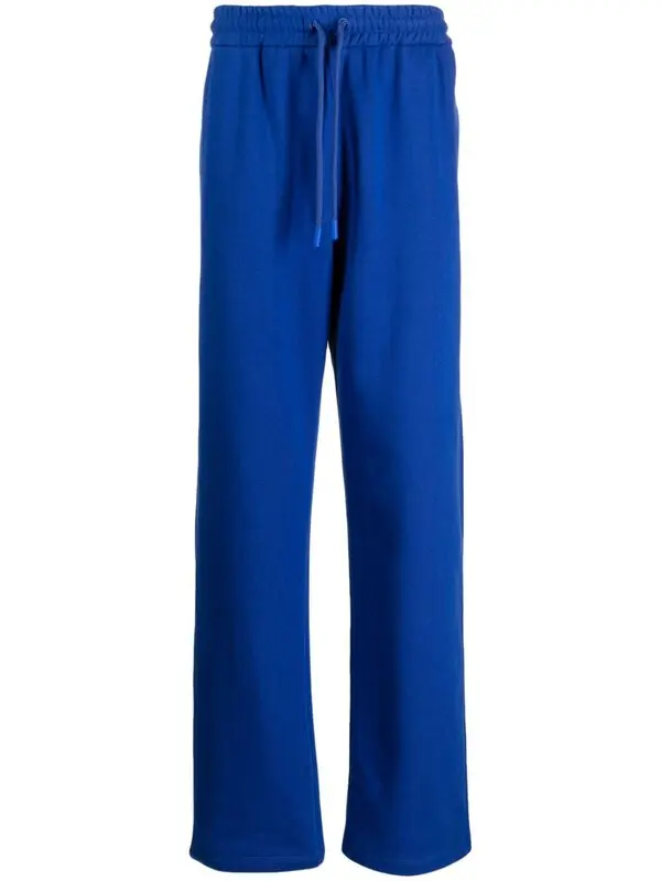 Off-White Diag-stripe Embroidered Track Pants - Cobalt Blue