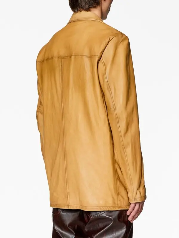 Diesel® L-Nico Leather Jacket In Neutrals - 47% Off | Editorialist