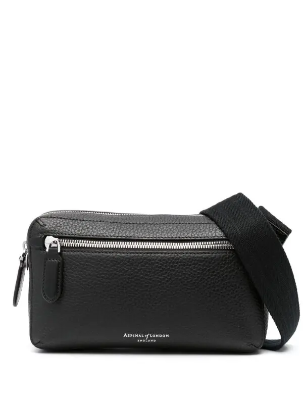 ASPINAL OF LONDON Reporter Compact Crossbody Bag - Black