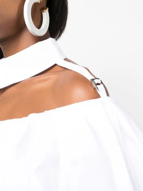 Jacquemus La Galliga Asymmetric Cropped Shirt