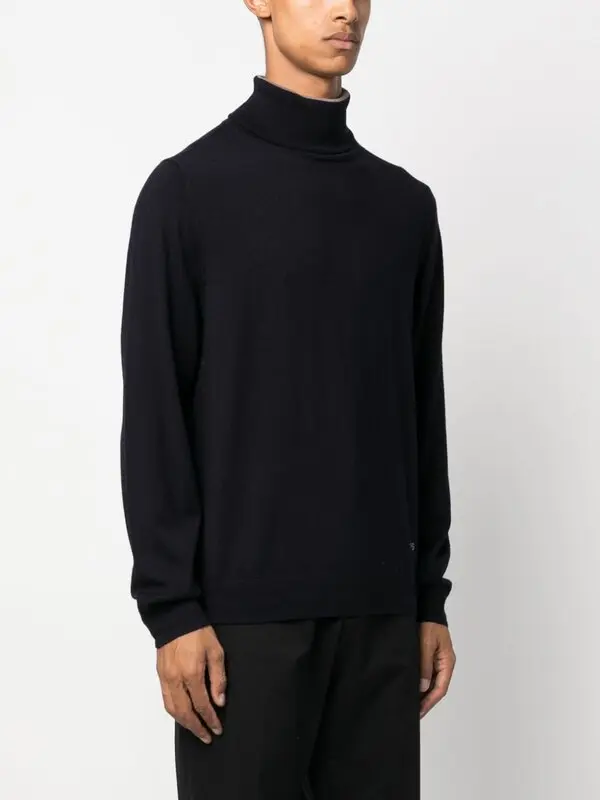 Paul Smith Roll Neck Merino Wool Jumper