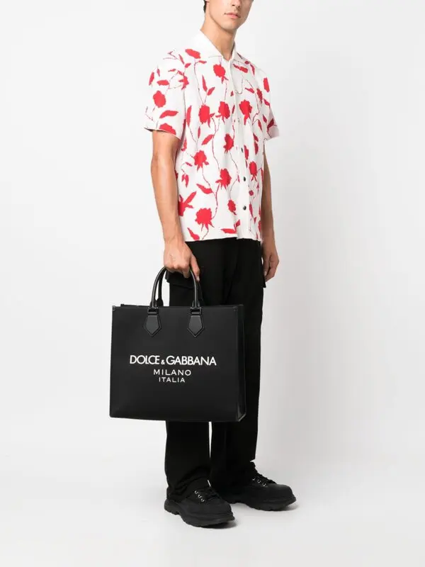 Dolce & Gabbana Logo-embossed Tote Bag - Black