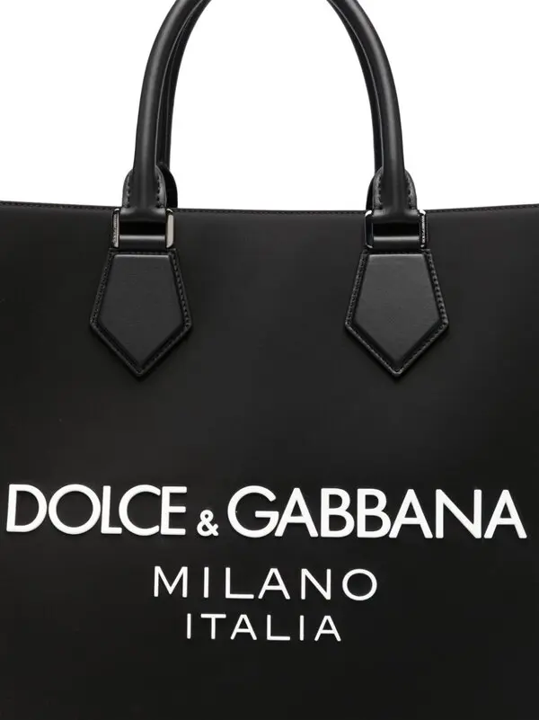 Dolce & Gabbana Logo-embossed Tote Bag - Black