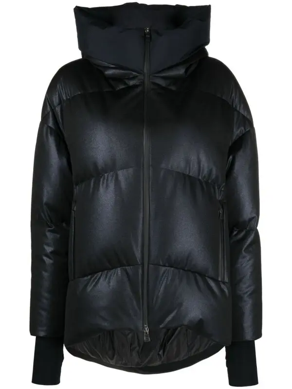 Herno Feather-down Padded Coat With Hood - Blue