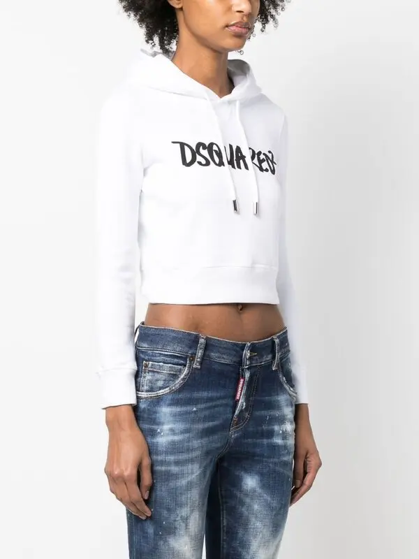 Dsquared2 Logo-print Long-sleeve Hoodie