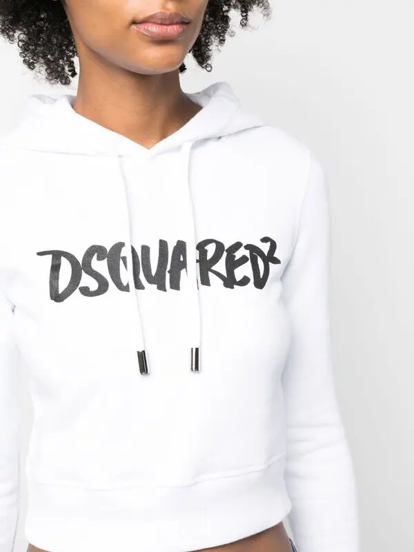 Dsquared2 Logo-print Long-sleeve Hoodie
