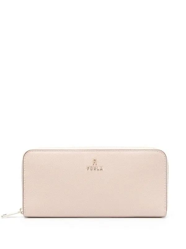 Furla Logo-lettering Leather Wallet - Pink