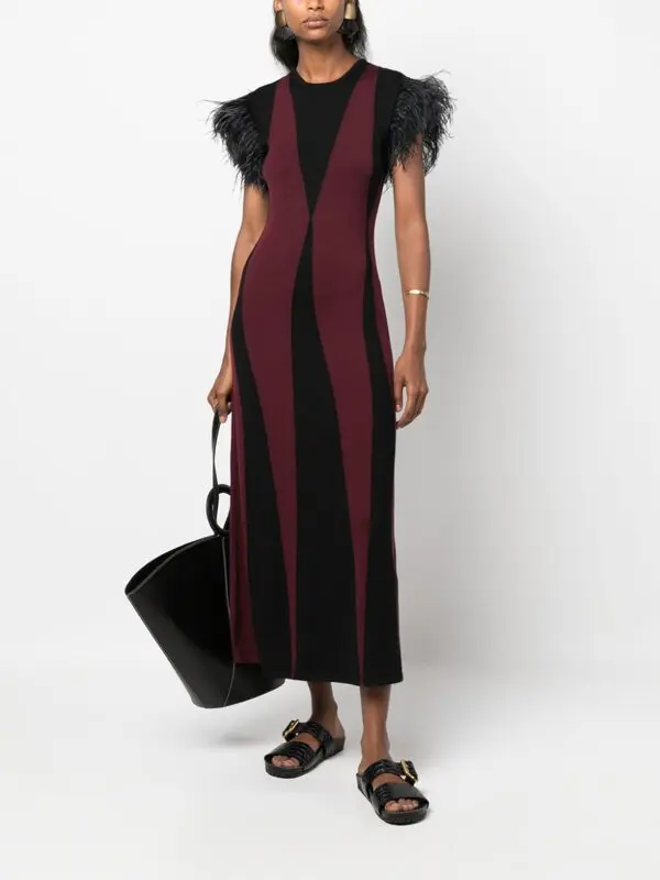 harlequin red dress Harlequin Red and Black Long Sleeve Skater Dress