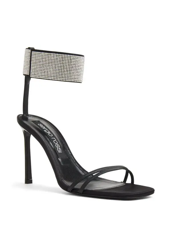 SERGIO ROSSI Sr Paris Rhinestone-embellished Sandals
