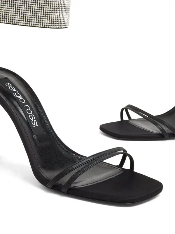 SERGIO ROSSI Sr Paris Rhinestone-embellished Sandals