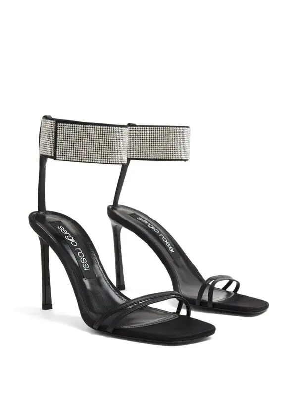 SERGIO ROSSI Sr Paris Rhinestone-embellished Sandals