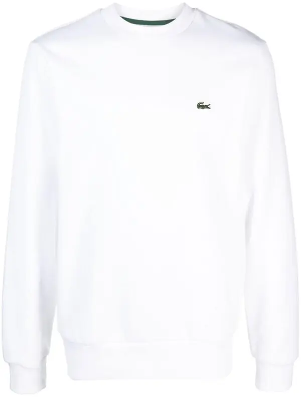 Lacoste Logo-embroidered Sweatshirt - White