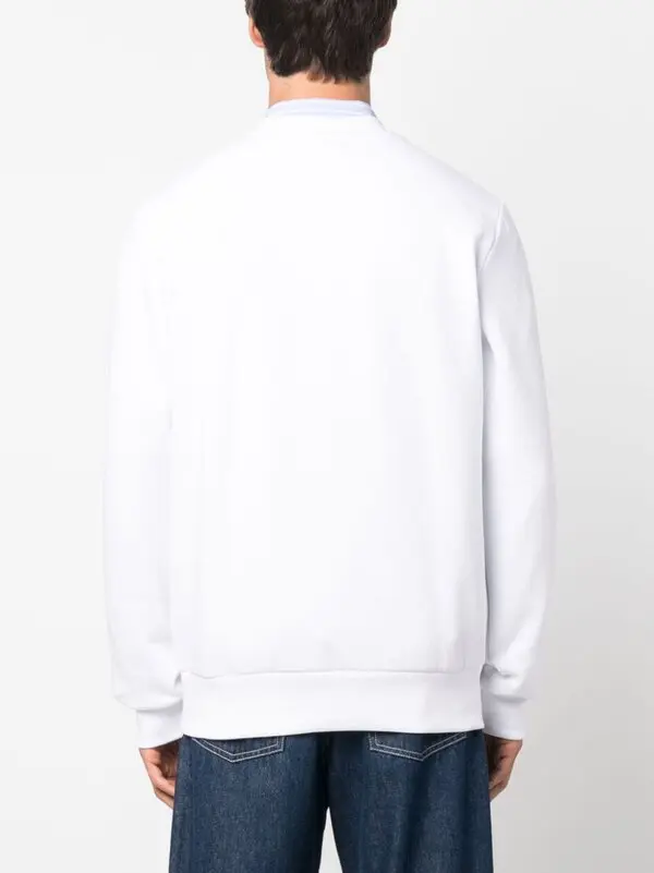 Lacoste Logo-embroidered Sweatshirt - White
