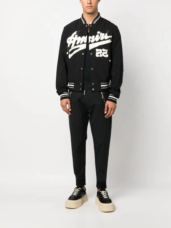 Dsquared2 Icon-print Tapered-leg Trousers