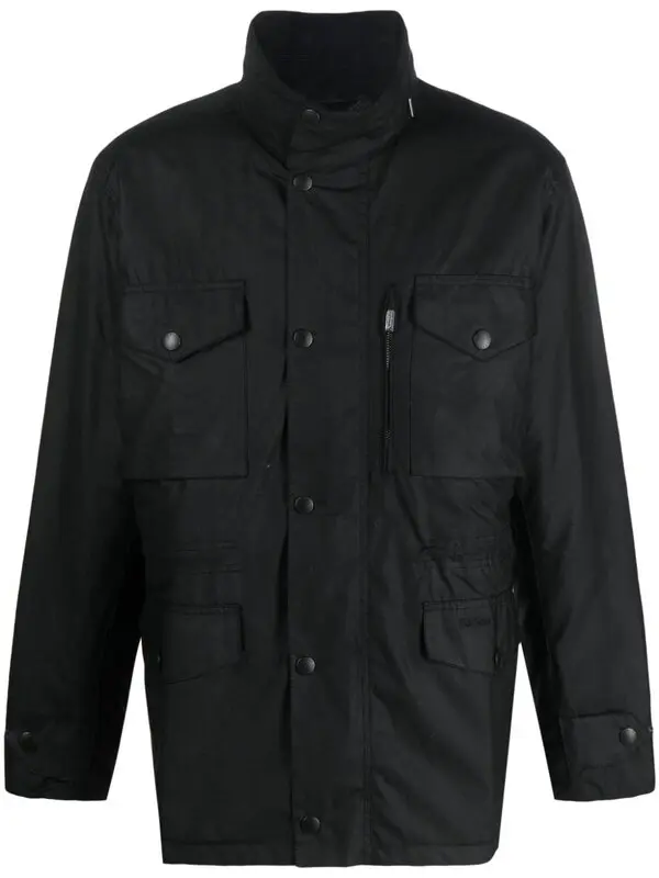 Barbour Sapper Wax-finish Jacket - Black