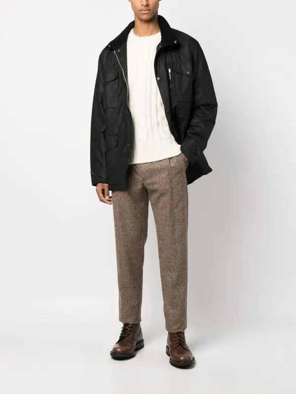 Barbour Sapper Wax-finish Jacket - Black