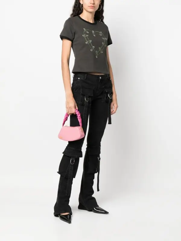 Gcds Comma Shoulder Bag - Pink