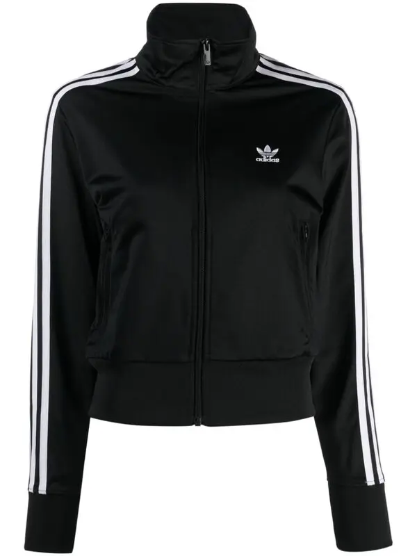 Adidas Trefoil-logo Cropped Zipped Sweatshirt