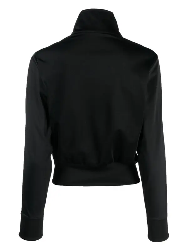 Adidas Trefoil-logo Cropped Zipped Sweatshirt
