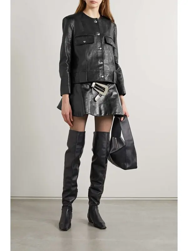Khaite Laybin Leather Jacket