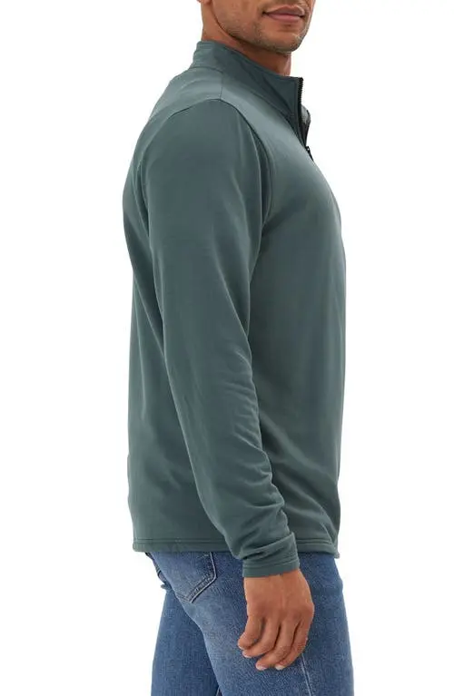 THREADS 4 THOUGHT Kace Quarter Zip Pullover - Seagrass