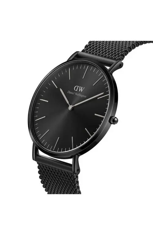 DANIEL WELLINGTON Classic Ashfield Mesh Strap Watch