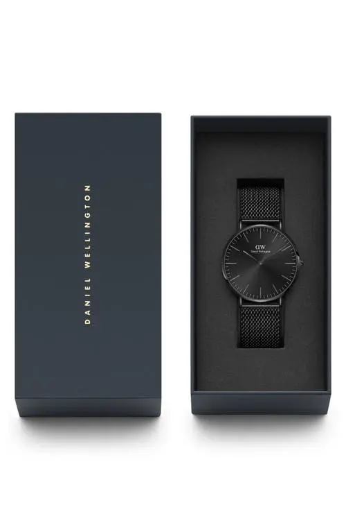 DANIEL WELLINGTON Classic Ashfield Mesh Strap Watch