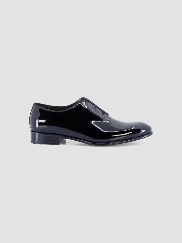 Santoni Patent Leather Oxfords