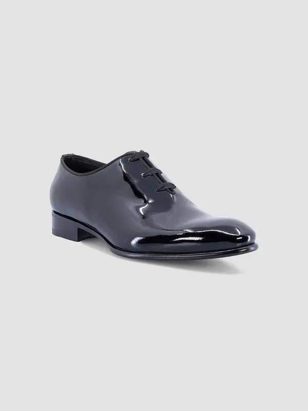 Santoni Patent Leather Oxfords