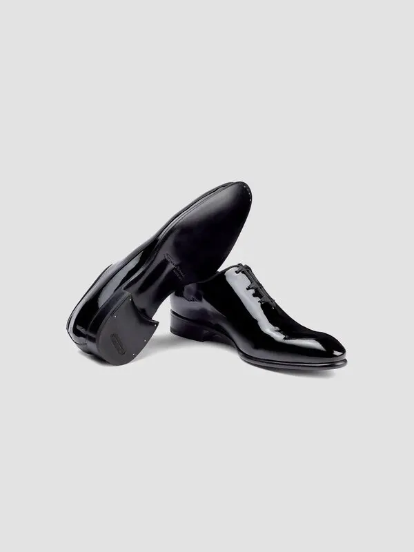 Santoni Patent Leather Oxfords