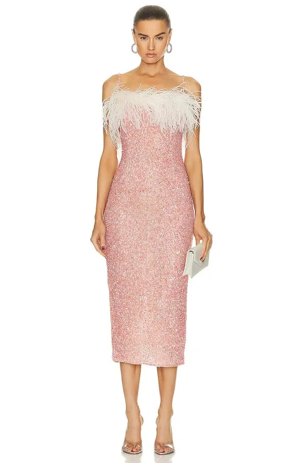 Rachel Gilbert Came Sequin Dress In Pink - 78% Off | Editorialist
