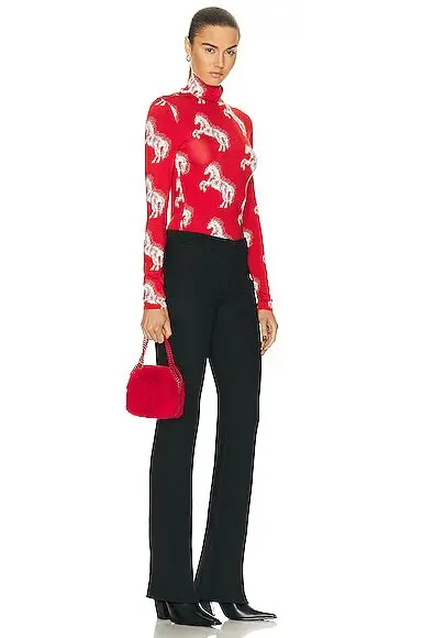 Stella McCartney Falabella Mini Shoulder Bag In Red